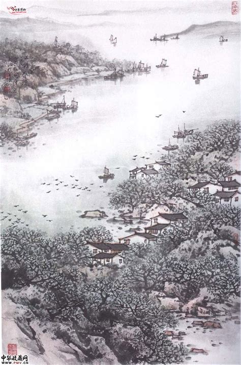 近现代宋文治 江南春晓 收藏资讯艺术家书画家书画名人书法家 中华收藏网