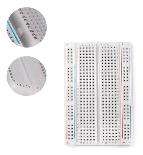 protoboard breadboard 400 pontos projeto robótica arduino mercadolivre