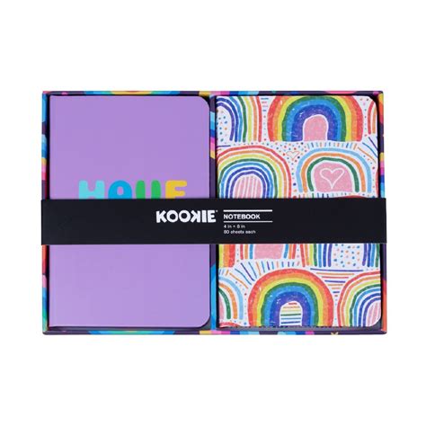 Kookie Notebook Rainbow The Warehouse