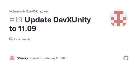 Update Devxunity To 1109 · Issue 19 · Polarmodsdevx Cracked · Github