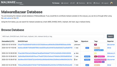 Malwarebazaar By Abusech Python Scripts Vulnerability
