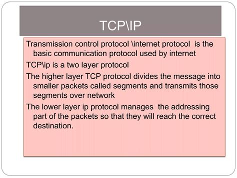 presentation on tcp ip by kalyan kk ppt