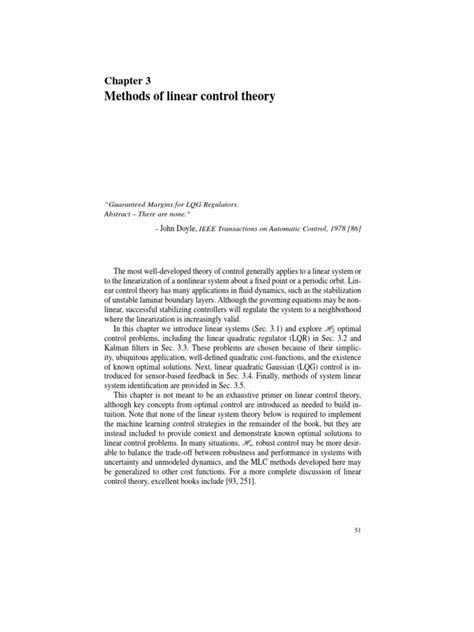 Methods Of Linear Control Theory Download Free Pdf Kalman Filter Control Theory