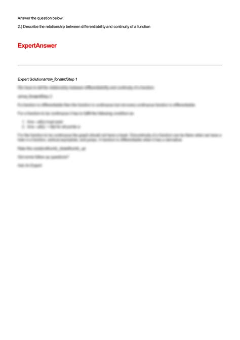 solution solution for 2 describe the relationship between