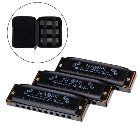 Hoodoo Blues Three Piece Harmonica Set Of 3 W Ca Vicedeal