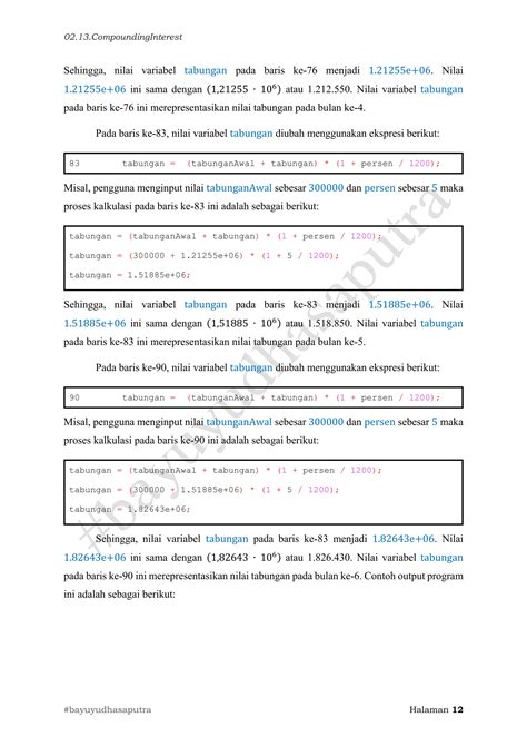 0213 Menghitung Bunga Majemuk Menggunakan Bahasa Pemrograman C Pdf