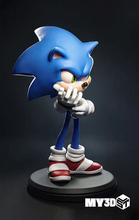 Sonic The Hedgehog Stl 3d Print Model My3dstl
