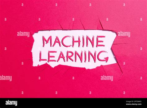 Hand Writing Sign Machine Learning Business Showcase The Concept That