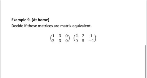 Solved Example 3 At Home Find Change Of Basis Matrix For Chegg Com