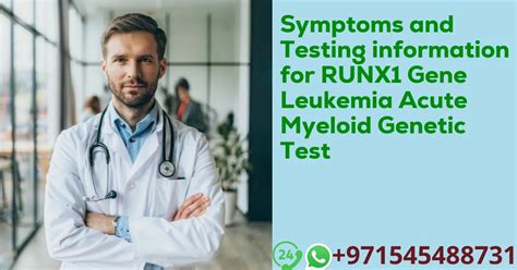 Symptoms And Testing Information For Runx1 Gene Leukemia Acute Myeloid