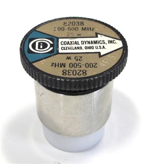 Coaxial Dynamics 82038 Wattmeter Element 25w Power Meters Bmi Surplus