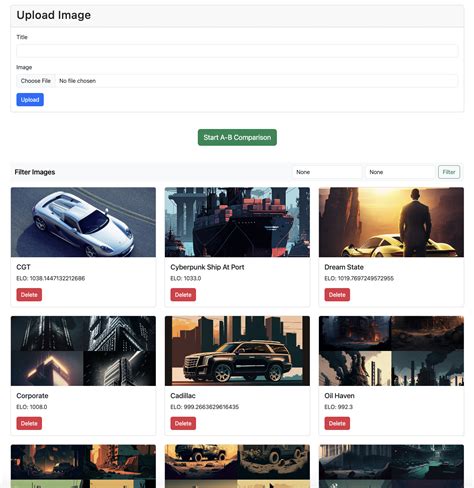 Github Max Ivyimage Elo Ranker An Image Gallery That Ranks Images