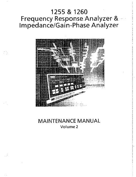 Solartron 1255 1260 Frequency Response And Impedance Gain Phase