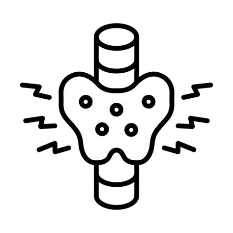 Thyroid Disorders Icon Line Illustration 54615263 Vector Art At Vecteezy