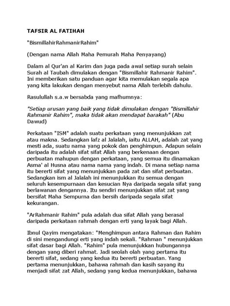 Tafsir Al Fatihah Pdf