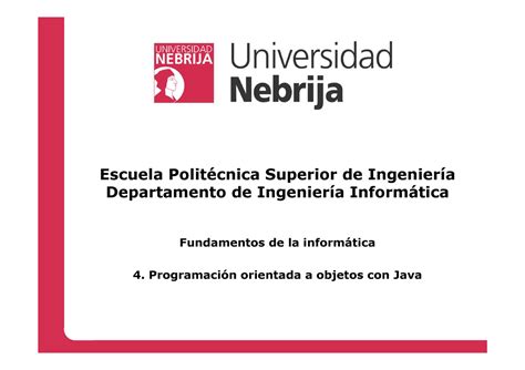 Programacion Orientada A Objetos Con Java Studocu