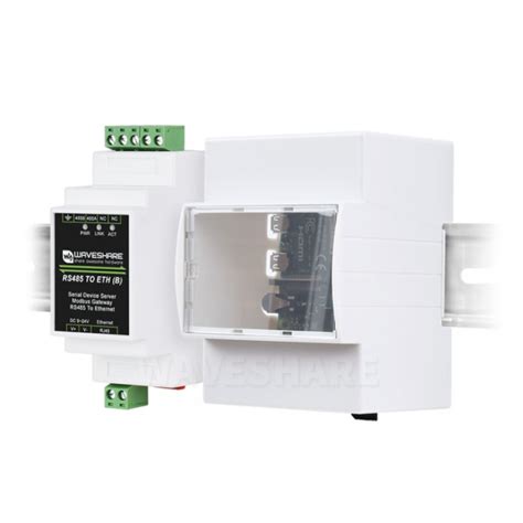 Din Rail Abs Case For Raspberry Pi 4 Large Inner Space Injection Moduling