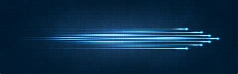 Premium Vector Light Speed Movement Blue Arrow Technology Communicate Background Wireless Data