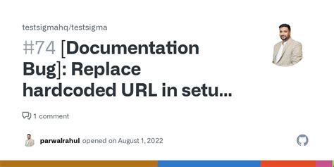 Documentation Bug Replace Hardcoded Url In Setup Using Docker To