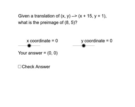 Translation Notation Geometry