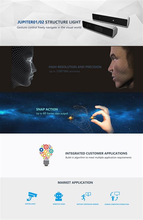 Stereo Mini Camera Module With Depth Sensing 10 Year Warranty