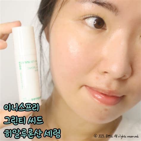 속보습 채워주는 이니스프리 그린티 씨드 히알루론산 세럼 네이버 블로그