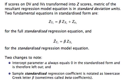 Regression Formula