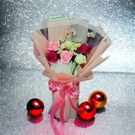 ครูเค้ก Diy Crafts 💐ขายช่อดอกไม้เปล่าทรงยาว C ออกแบบพิเศษงดงามมาก กว้าง38 Xสูง65 ซม ใช้โบว์