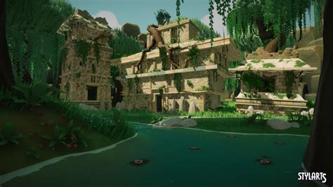 Stylized Ancient Ruins Environment (Ruins, Dungeon)