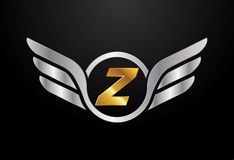 날개 로고 디자인이 있는 영어 알파벳 Z 자동차 및 자동차 벡터 로고 개념 0명에 대한 스톡 벡터 아트 및 기타 이미지 0명