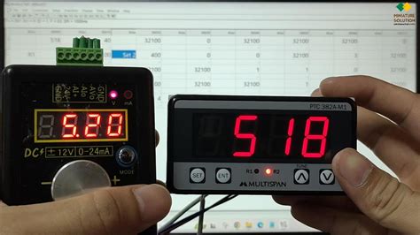 รววการใชงาน Process Temperature Controller PTC 382A M1 Multispan Rs485 YouTube