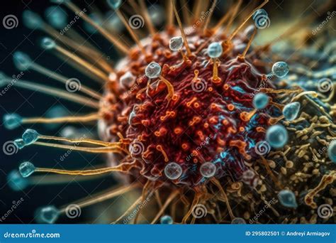 Abstract Cell Health Science Illustration Virus Abstract Background In