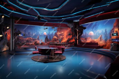 Premium Photo Virtual Set Designer Creating Realistic And Generative Ai