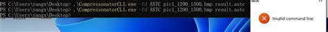 invalid command line on cli in powershell and command prompt · issue