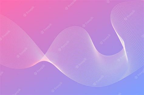 Premium Vector Minimalistic Gradient Wave Line Background