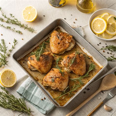 Garlic Herb Roasted Chicken Thighs Recipe
