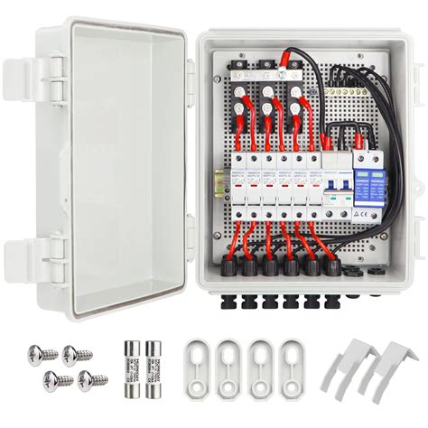 buy solar combiner box pv combiner box 6 strings with lightning
