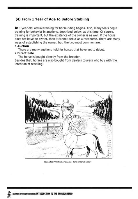 Centaur Musume De Manabu Hajimete No Thoroughbred Learning With