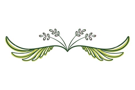 premium vector green text divider page separators design line border