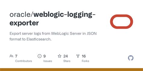 Github Oracleweblogic Logging Exporter Export Server Logs From