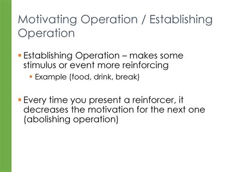 Motivating Operation Establishing Operation Ppt Download Motivating Operation Establishing Operation Ppt Download