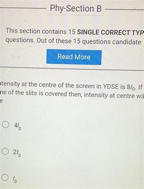 [answered] phy section b this section contains 15 single correct typ
