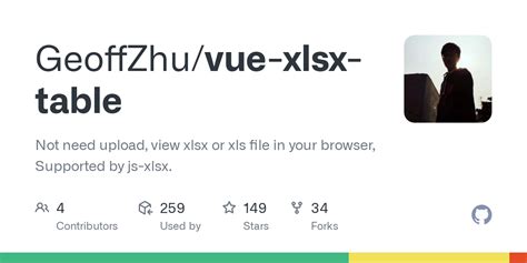 GitHub GeoffZhu Vue Xlsx Table Not Need Upload View Xlsx Or Xls File In Your Browser