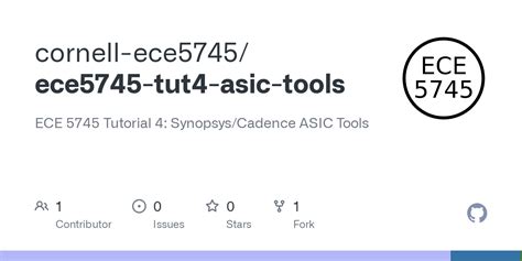 Github Cornell Ece5745ece5745 Tut4 Asic Tools Ece 5745 Tutorial 4 Synopsyscadence Asic Tools