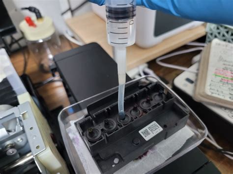 엡손 L805 무한잉크 6색 프린터 출력불량 노즐 막힘으로 헤드 분해 및 세정액 주입 헤드 노즐 세정 네이버 블로그