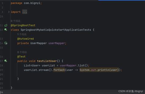 Springboot与mybatis快速入门：构建用户信息查询示例 Csdn博客