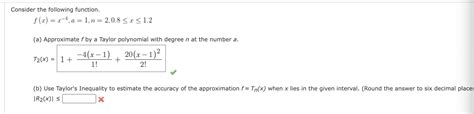 solved consider the following function