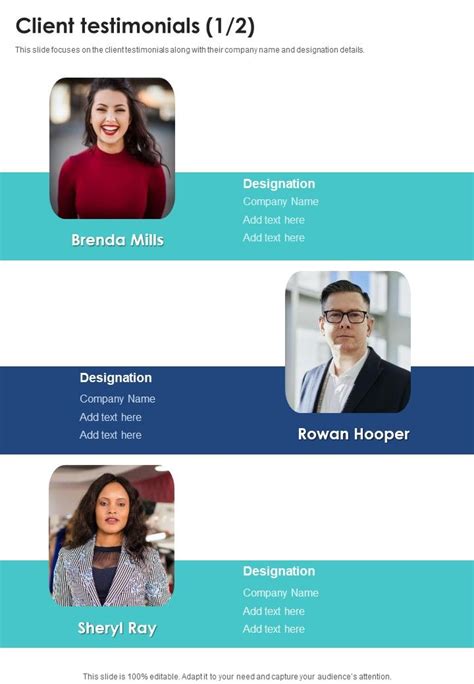 Data Center Services Contractor Bid Proposal Client Testimonials One Pager