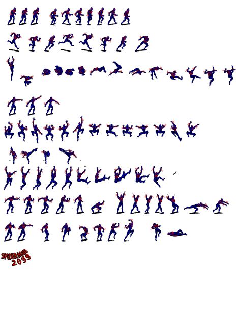 Spider Man 2099 Sprite Sheet By Neytryno On Deviantart