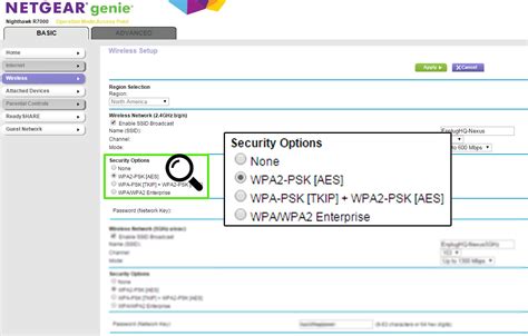 setting your wifi encryption as wpa2 psk enplug support center